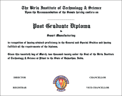 Post Graduate Diploma in Smart Manufacturing | BITS Pilani WILP