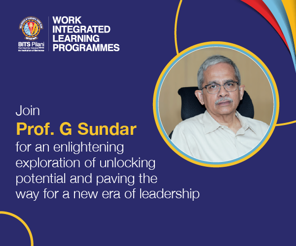Join Prof. G Sundar in an Enlightening Exploration for a New Era of ...