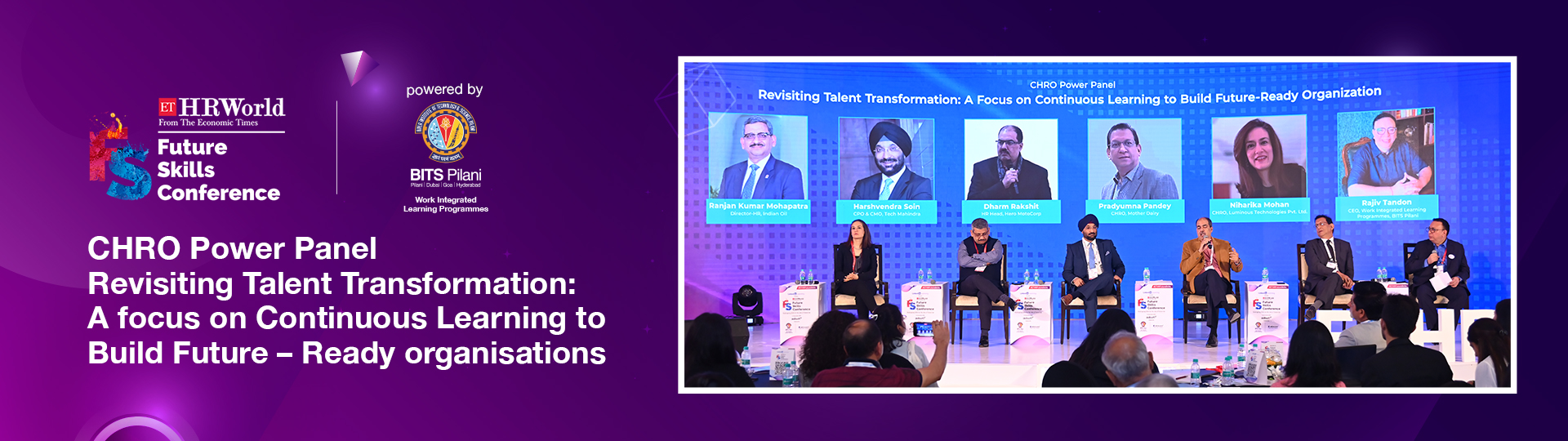 Rajiv Tandon, CEO - WILP, moderates a CHRO Power Panel| BITS